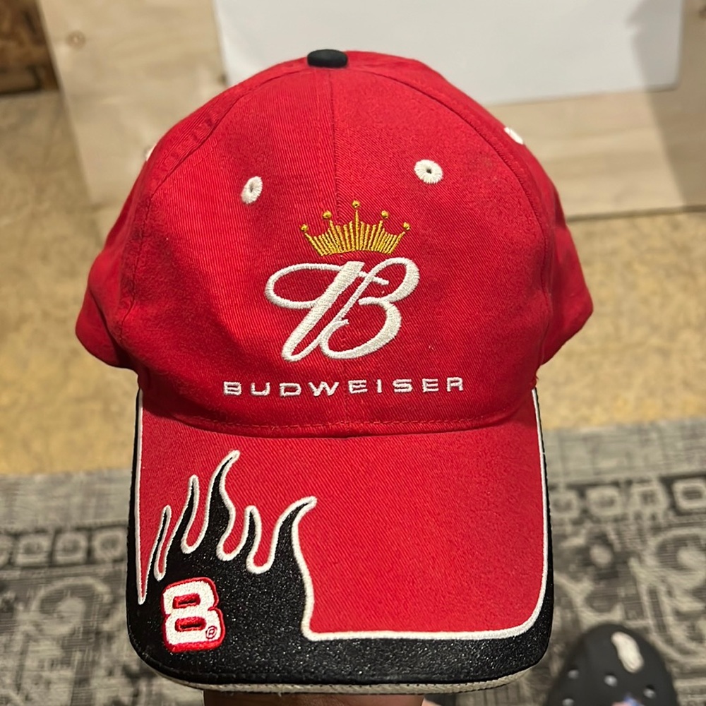 Vintage Budweiser Dale Earnhardt Jr Flame Hat Nascar … - Gem